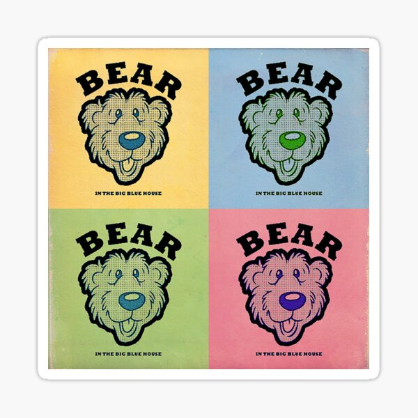 "Bear Vintage Pop Art" Sticker for Sale by annmr-ia | Redbubble