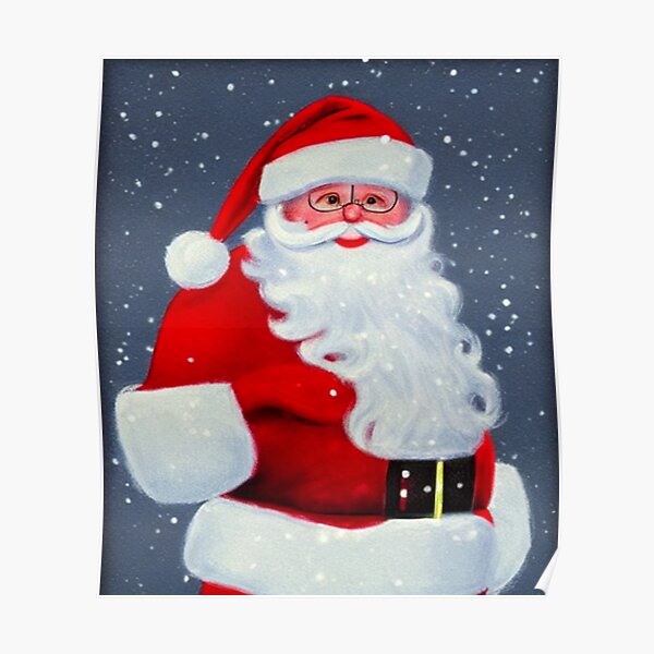 "Santa" Poster for Sale by ZvezdanArt | Redbubble