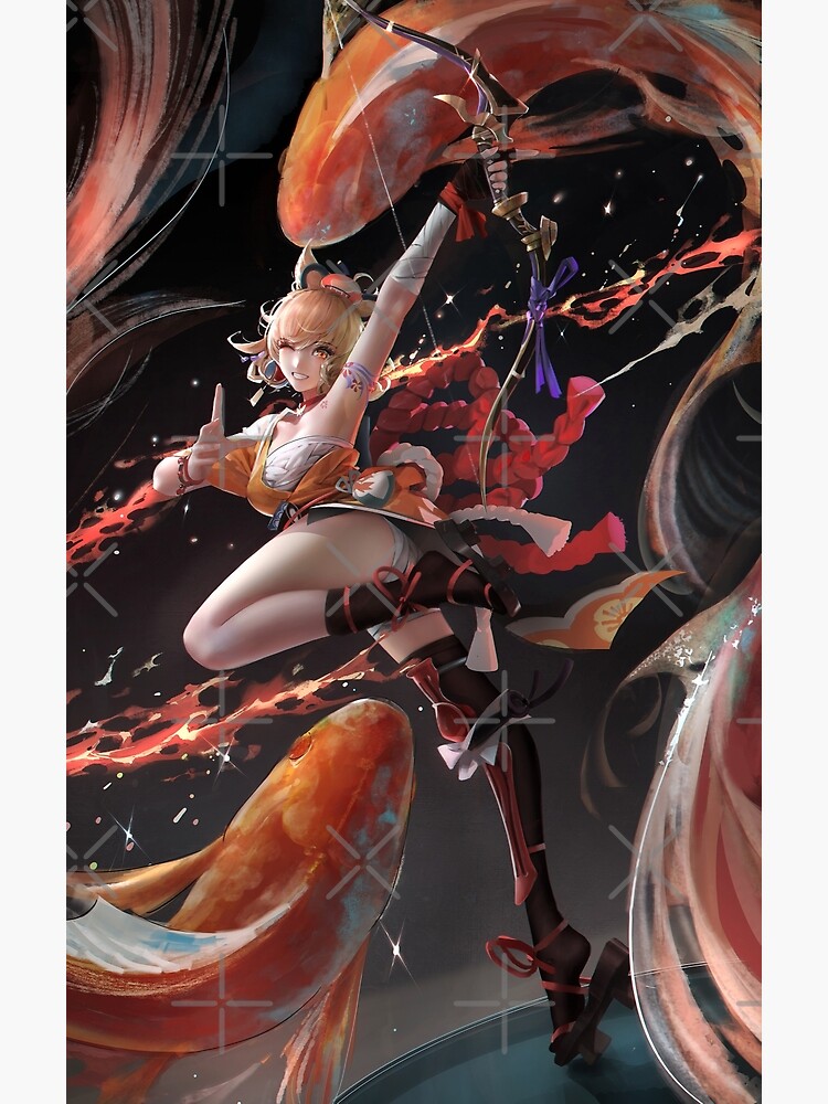 Póster «Impacto seductor de Yoimiya Genshin» de genshinwaifus | Redbubble