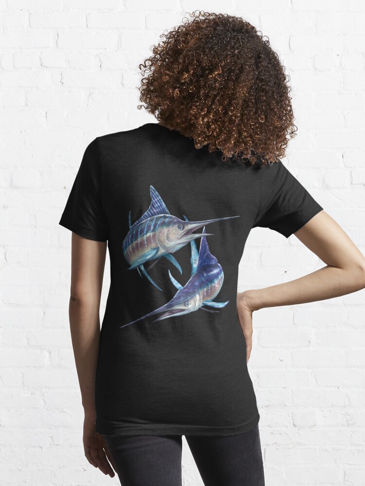 "Striped Marlin" T-shirt for Sale by barradingo | Redbubble | marine ...