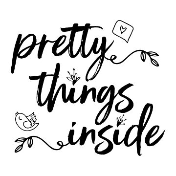 "Pretty Things Inside - Small Business Packaging Label 1" Sticker for ...