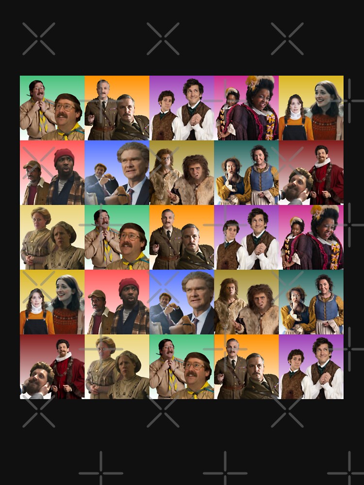 "BBC Ghosts Retro Portraits" T-shirt for Sale by pendragon5 | Redbubble ...