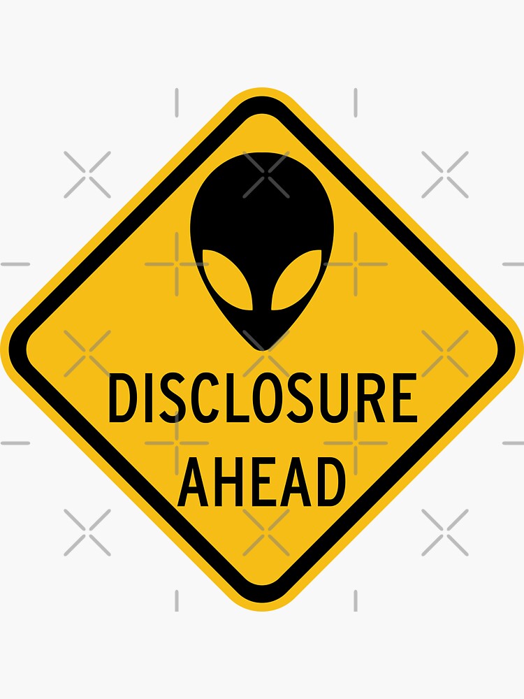 "Salty-Dog Disclosure Ahead Road Sign" Sticker for Sale by salty-dog ...