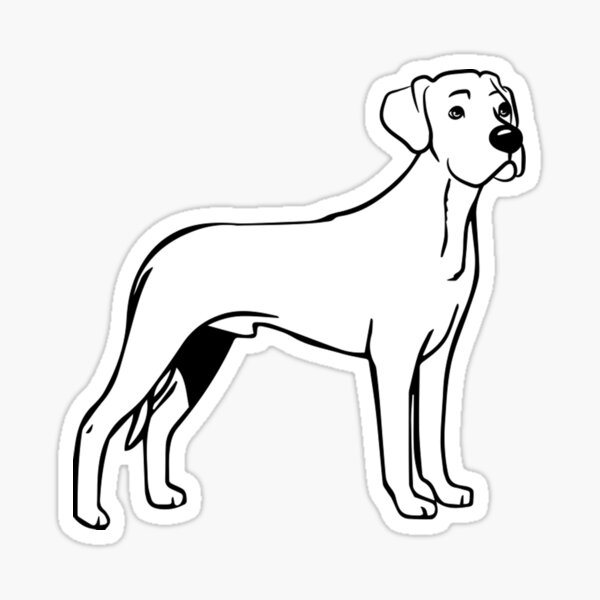 "Dog Rhodesian Ridgeback" Sticker for Sale by zabanakobikic | Redbubble