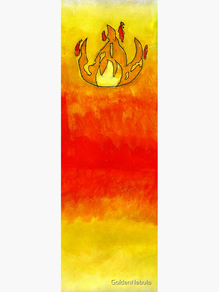 "Elemental Fire symbol" Sticker for Sale by GoldenNebula | Redbubble