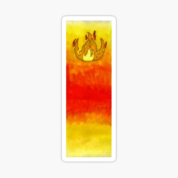 "Elemental Fire symbol" Sticker for Sale by GoldenNebula | Redbubble