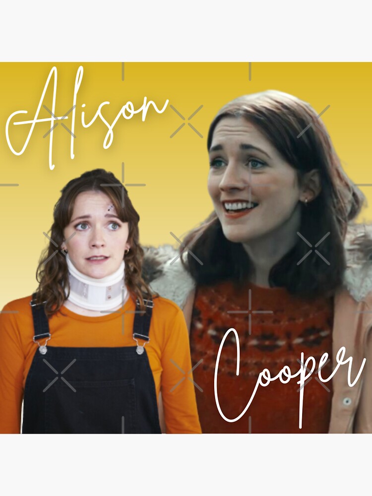 "BBC Ghosts Alison Retro Tee" Sticker for Sale by pendragon5 | Redbubble