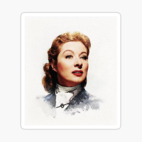 "Greer Garson, Actress" Sticker for Sale by Hollywoodize | Redbubble
