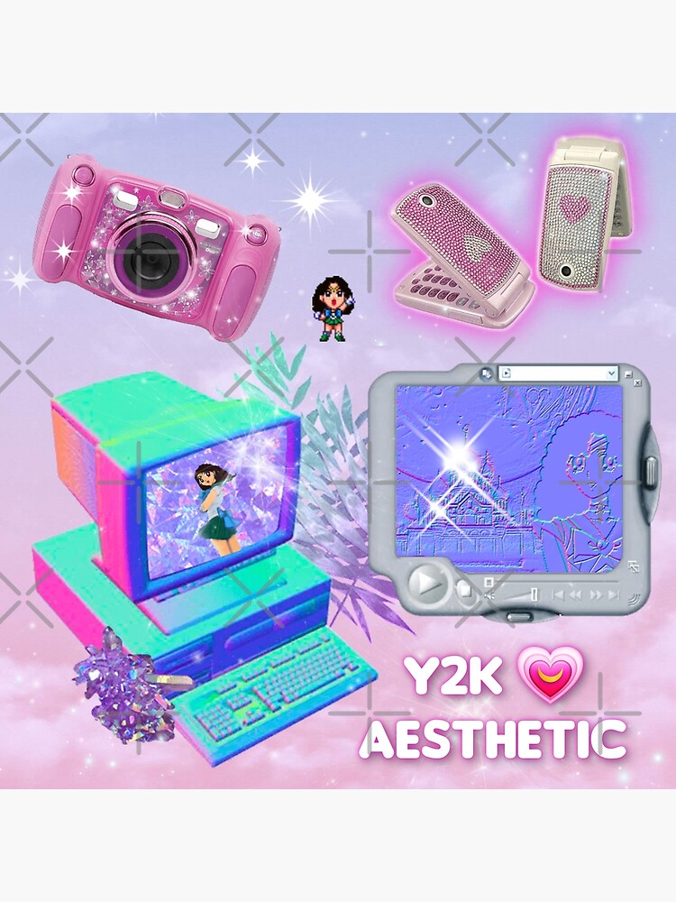 "Y2K Tech Aesthetic" Poster for Sale by CodenameSailorE | Redbubble