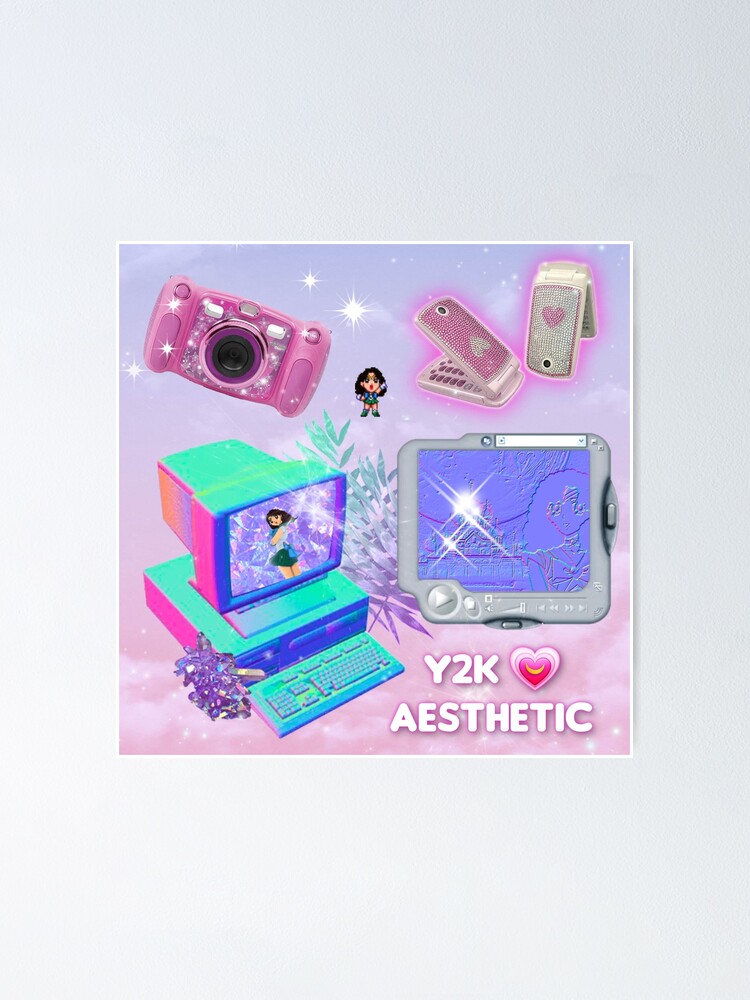 "Y2K Tech Aesthetic" Poster for Sale by CodenameSailorE | Redbubble