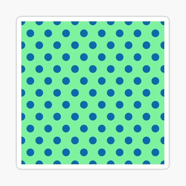 "Turqoise Blue and Mint Green Polka Dots" Sticker for Sale by ...