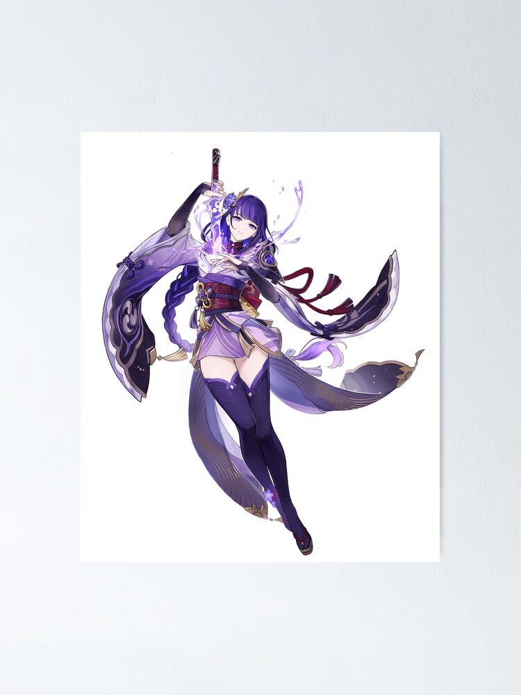 "raiden shogun" Poster for Sale by SABONA | Redbubble