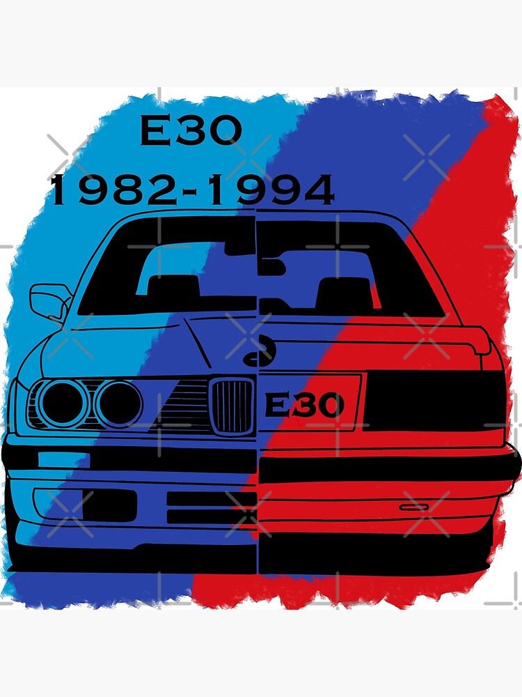 "NEW AESTHETIC PERFECT LOGO OF A CLASSIC CAR BLUE SKY BLUE RED E30 SAYS ...