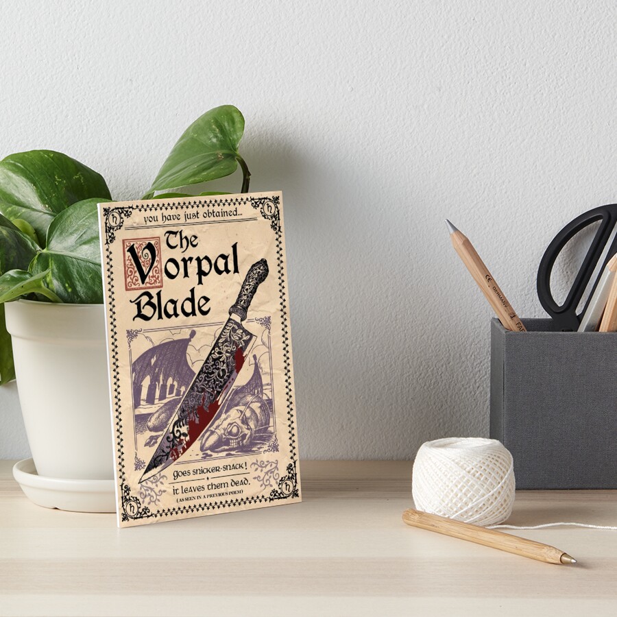 "Vorpal Blade" Poster for Sale by yulisetiowatee | Redbubble
