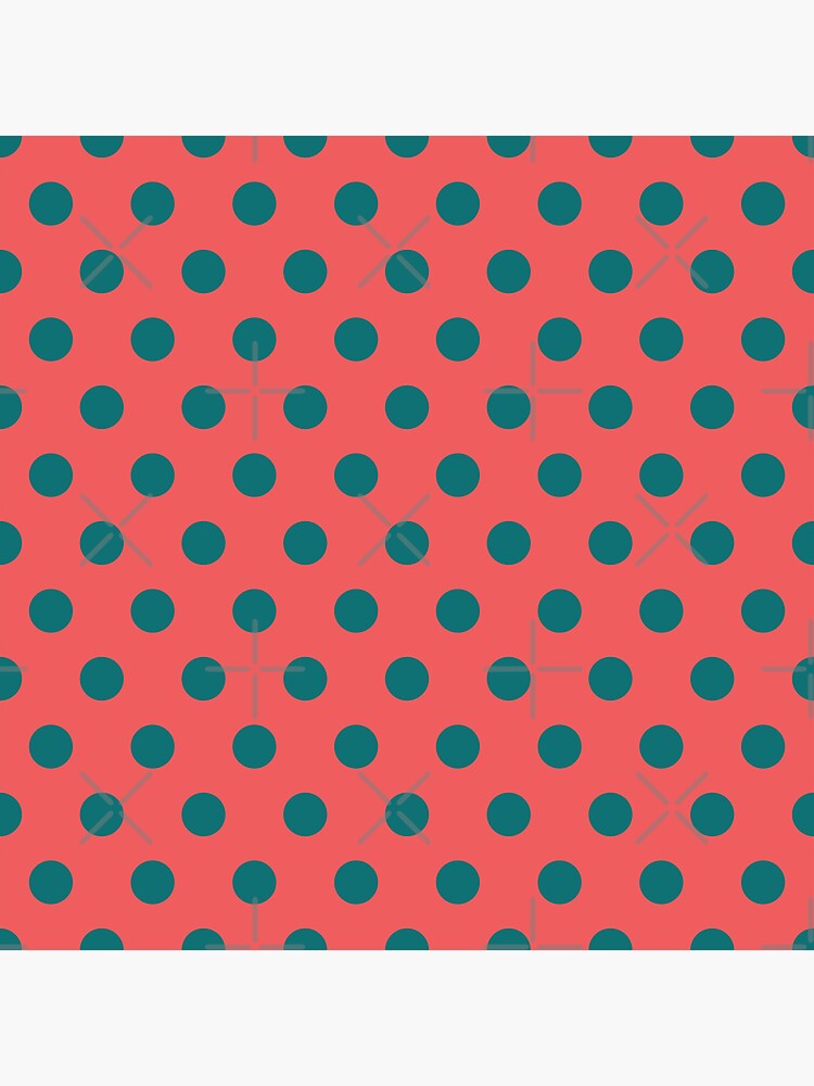 "Dark Green and Red Polka Dots" Sticker for Sale by patterniastudio ...
