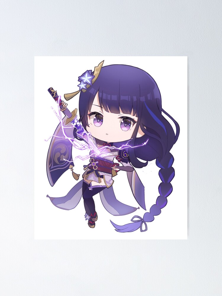 "raiden shogun" Poster for Sale by SABONA | Redbubble