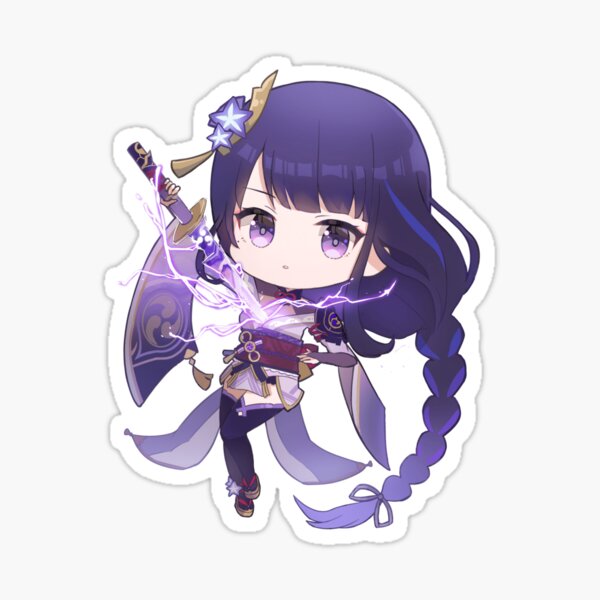 "raiden shogun" Sticker for Sale by SABONA | Redbubble