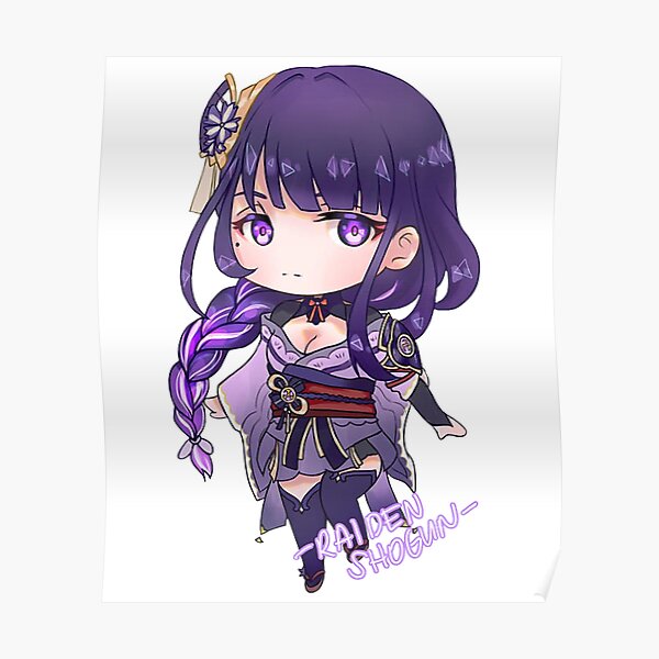 "raiden shogun" Poster for Sale by SABONA | Redbubble