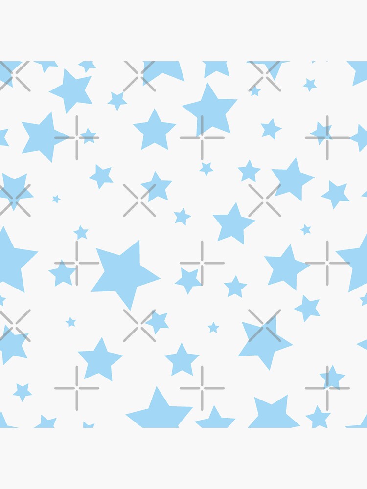 "light blue stars" Sticker for Sale by composeink | Redbubble