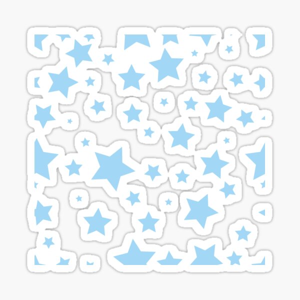 "light blue stars" Sticker for Sale by composeink | Redbubble