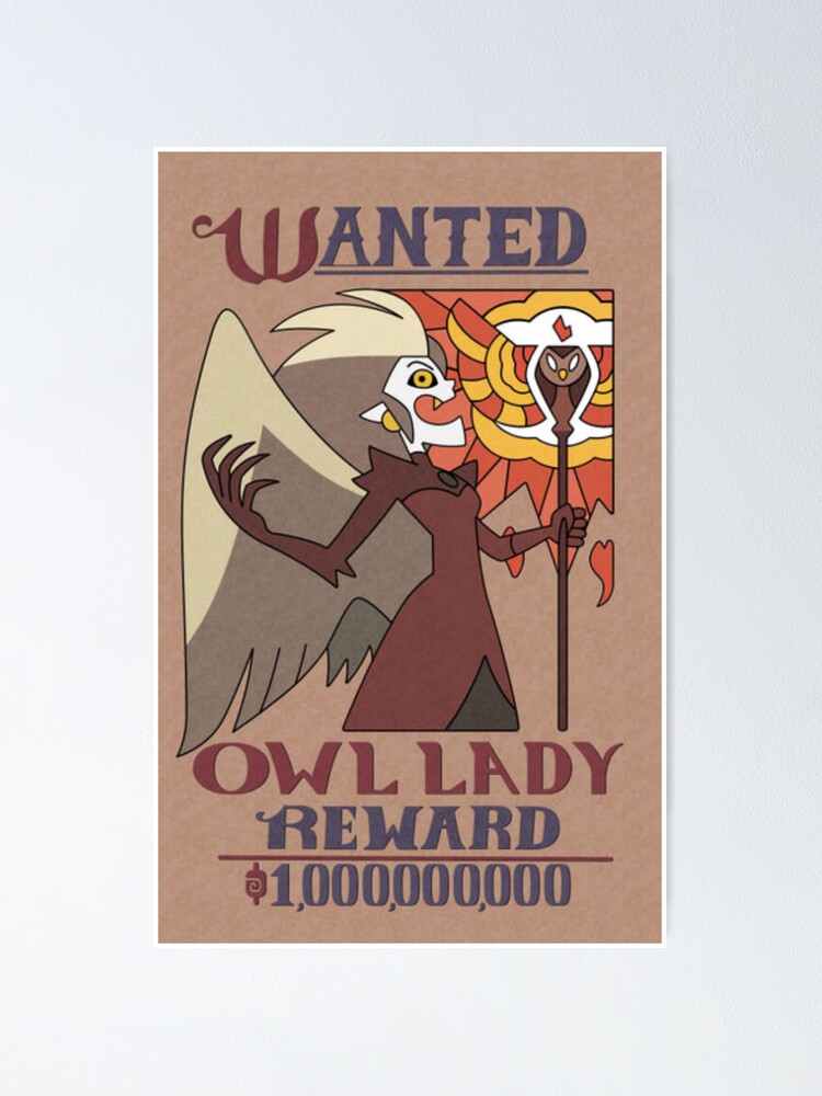 "The Owl House Harpy Eda Wanted Poster Aufkleber Drucke" Poster von ...