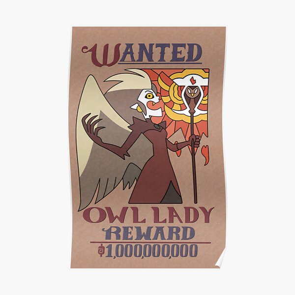 "The Owl House Harpy Eda Wanted Poster Aufkleber Drucke" Poster von ...
