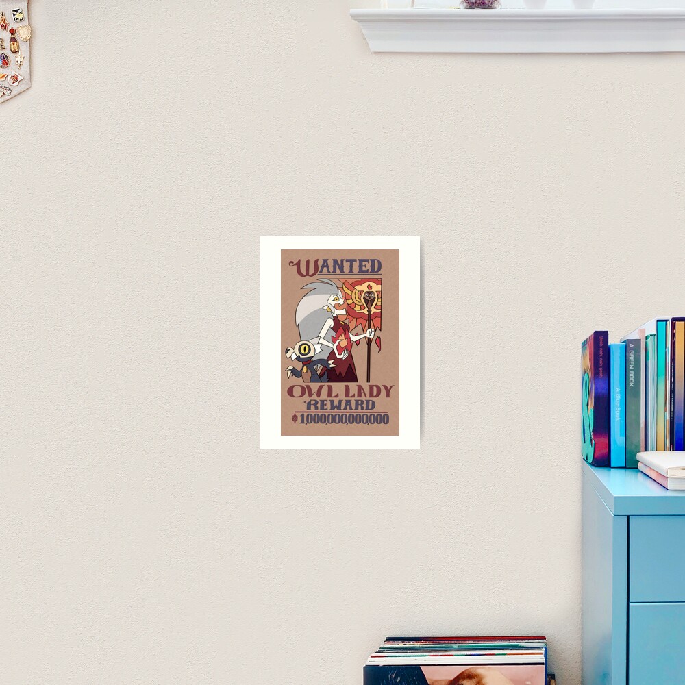 "The Owl House Eda Wanted Poster Stickers Prints" Art Print for Sale by ...