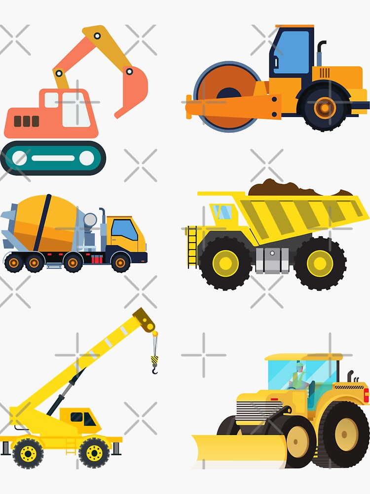 "Great Fun For Kids - Building and Construction Vehicle" Sticker for ...