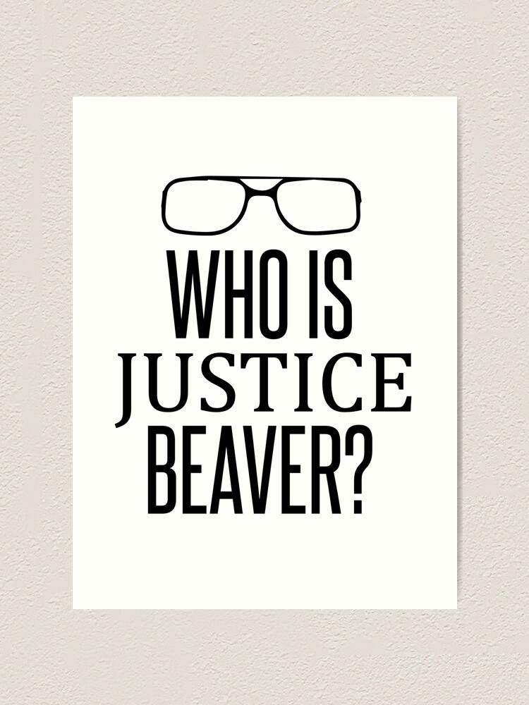 "Justice Beaver - The Office" Art Print by SparksGraphics | Redbubble