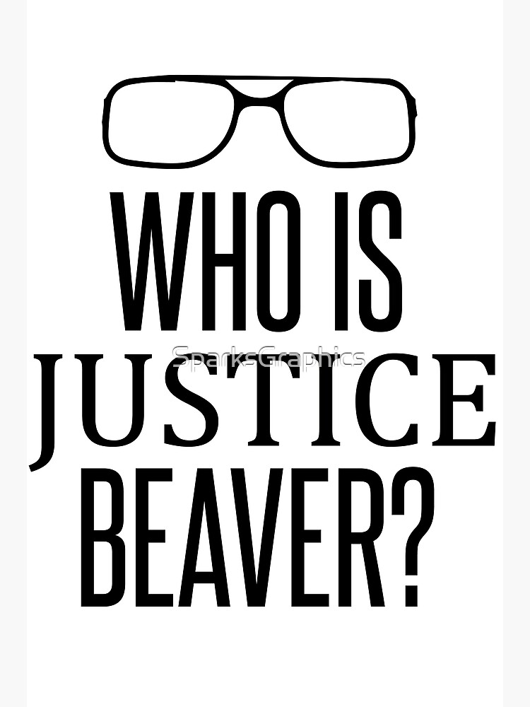 "Justice Beaver - The Office" Art Print by SparksGraphics | Redbubble
