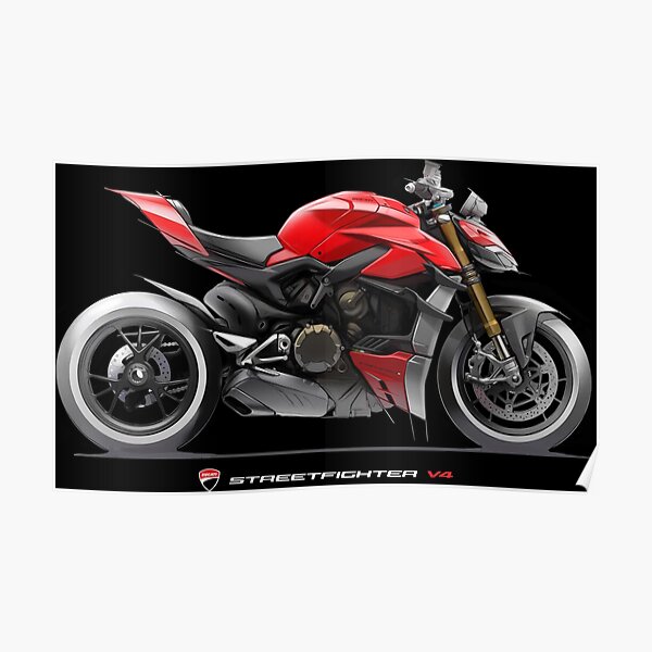 "DUCATI STREETFIGHTER V4 2023" Poster for Sale by rambakoni | Redbubble