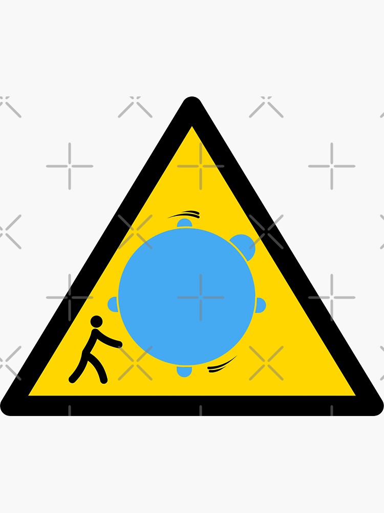 "WARNING INFLATION SIGN (BLUE)" Sticker for Sale by JankHyena | Redbubble