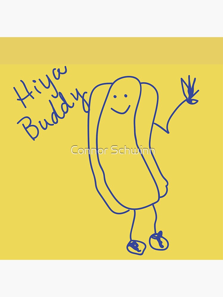 "The Office "Hiya Buddy" Sticky Note " Sticker for Sale by whermansehr ...