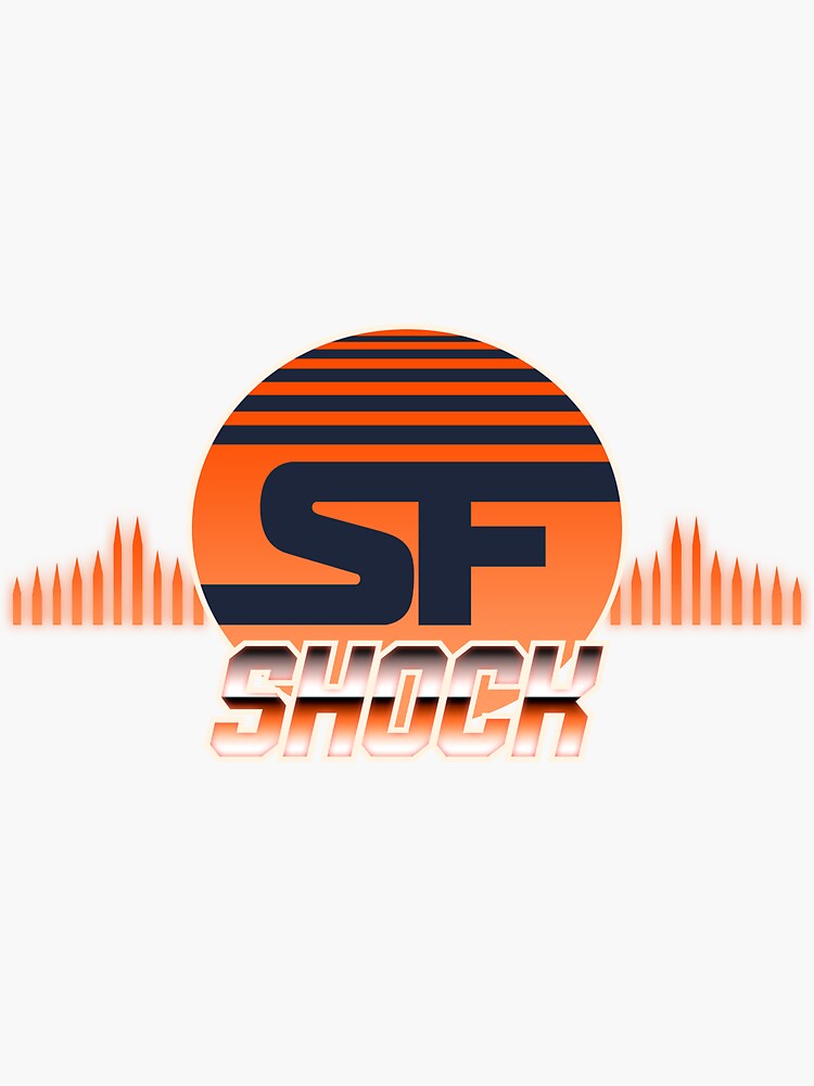 "San Francisco Shock Synthwave Logo" Sticker for Sale by EsperOnline ...