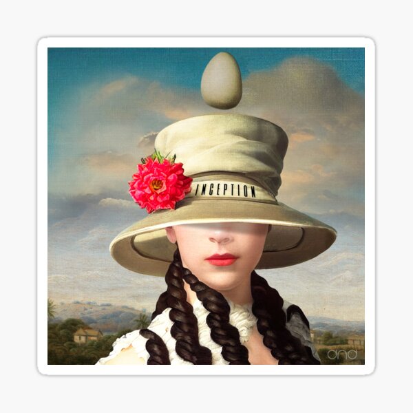 "INCEPTION" Sticker for Sale by AnotherAnaArt | Redbubble