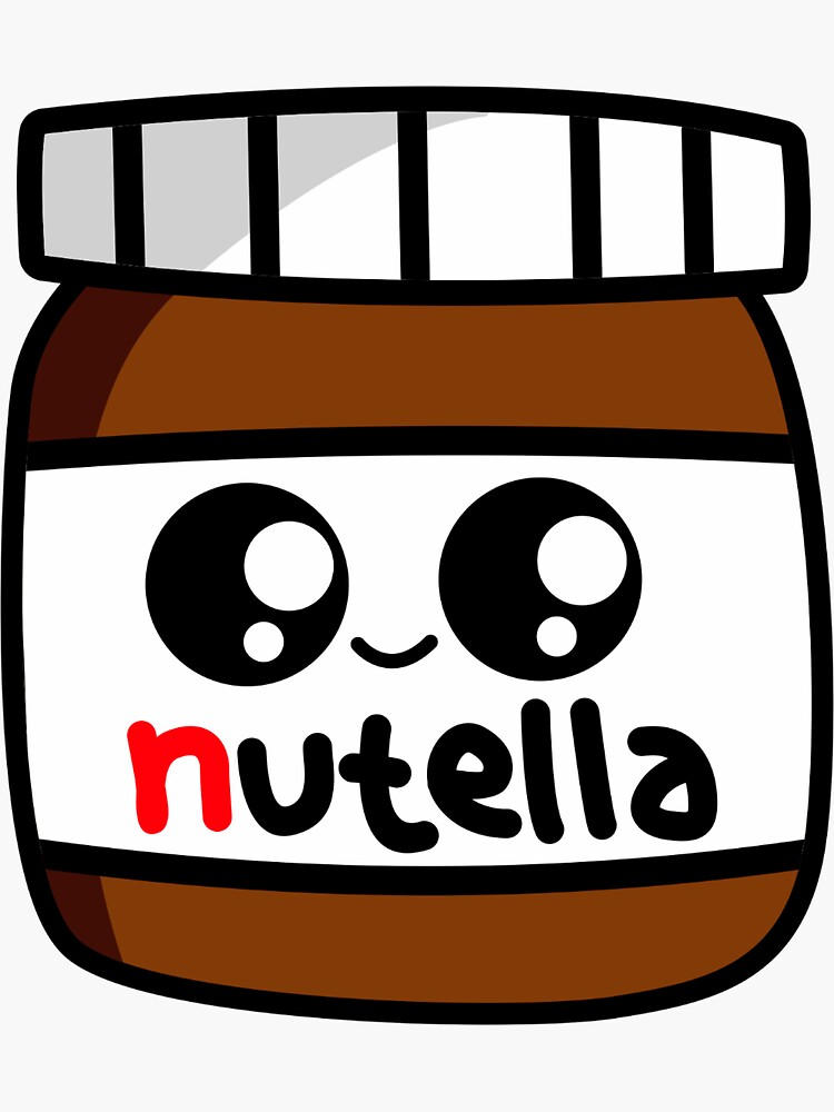 "nutella cute doodle" Sticker for Sale by Ink boys | Redbubble