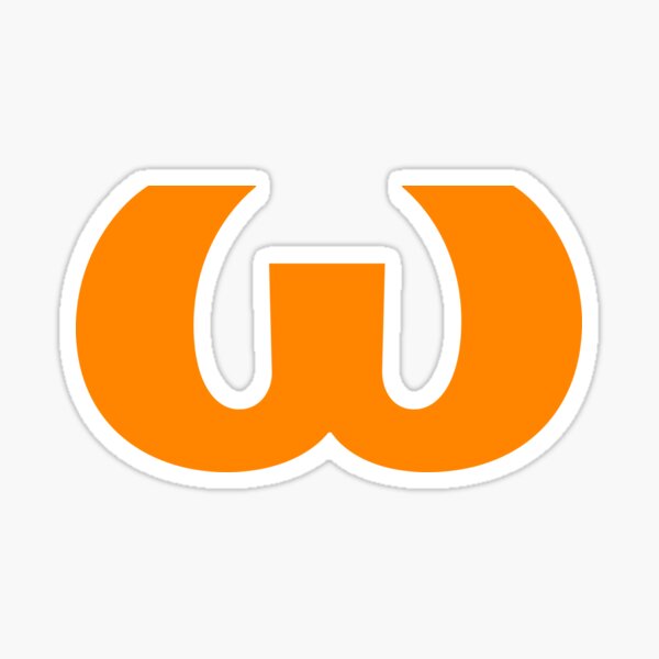 "Omega Orange and Black" Sticker for Sale by technai | Redbubble