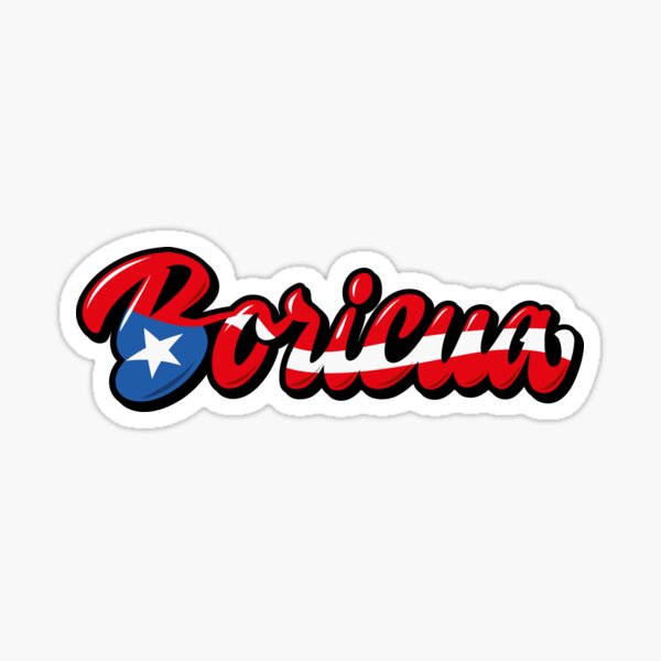 "Boricua, Puerto Rico" Sticker for Sale by LatinoPower | Redbubble