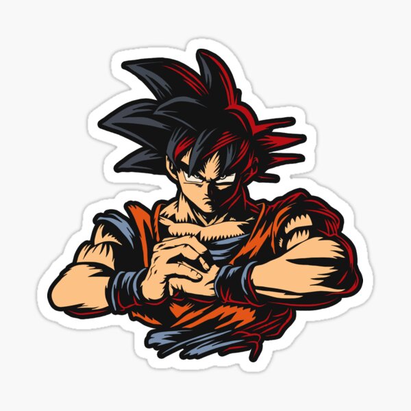 "Goku " Sticker for Sale by MalteseArtist | Redbubble