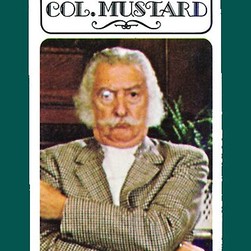 "Col Mustard - Clue Murder" Sticker for Sale by ZolaBancroft | Redbubble