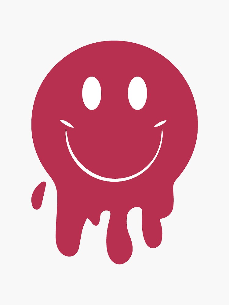"melted face" Sticker for Sale by MoreAndMoreKpop | Redbubble