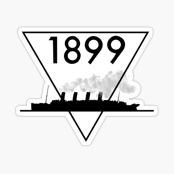 "1899 Kerberos Steam Ship logo" Sticker for Sale by URBANHEROMEN ...