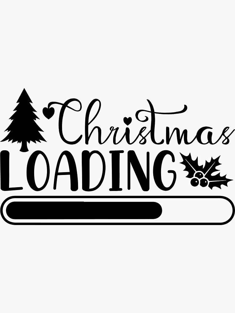 "Christmas Loading Decoration Red Version" Sticker for Sale by netdota ...