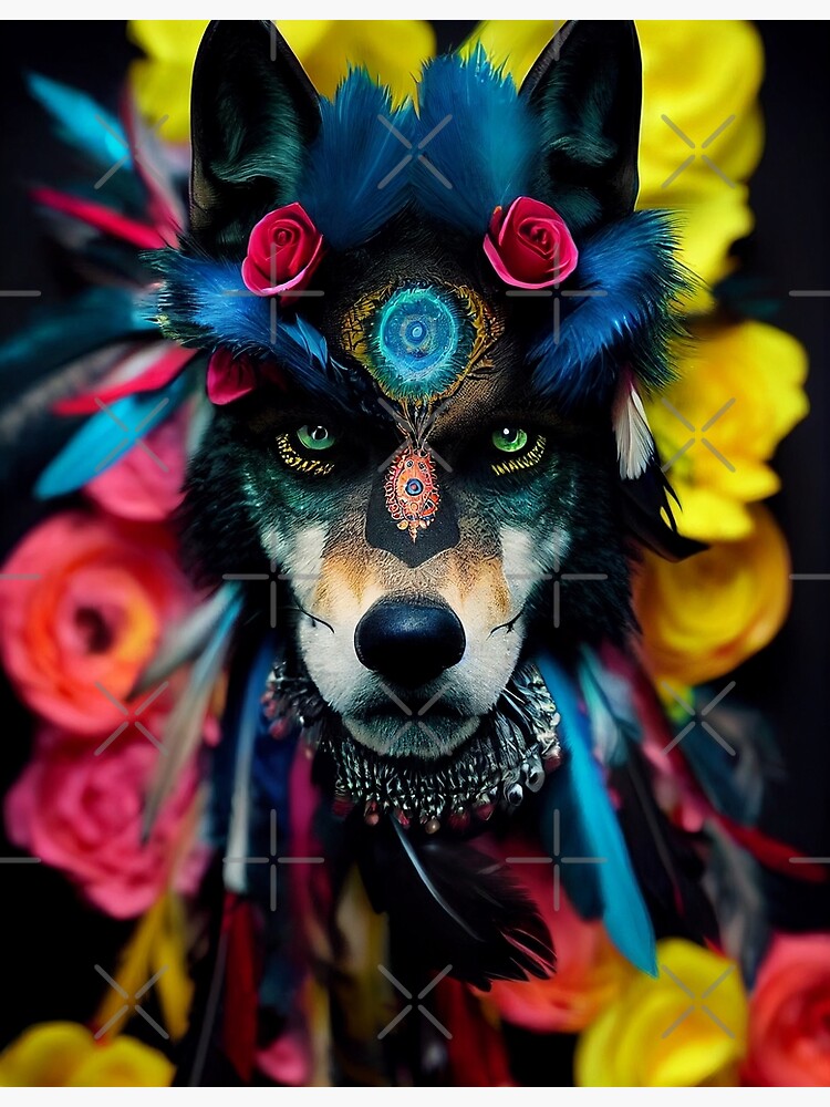 "Wolf Native Pride - Native American Heritage" Poster for Sale by ...