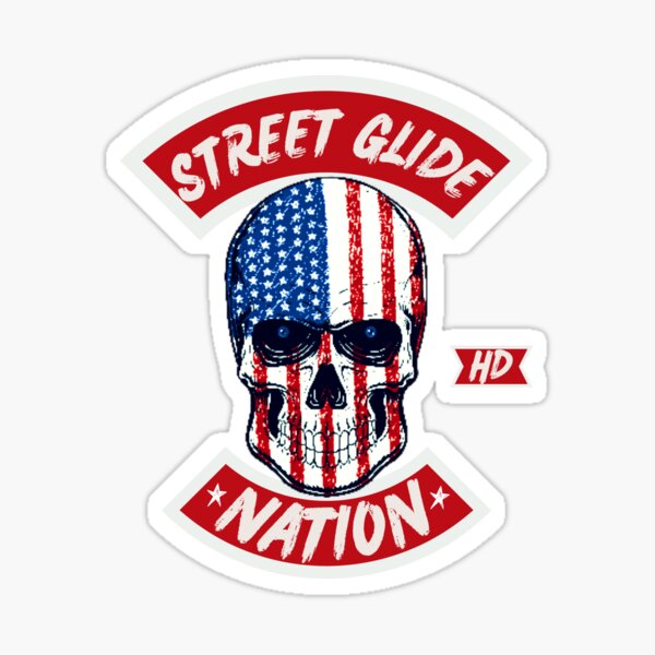 "The Street Glide Nation" Sticker for Sale by H-O-G | Redbubble