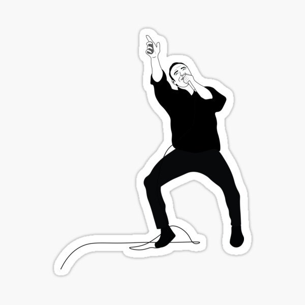 "Future Islands Sam Herring Reach BW" Sticker for Sale by GingerinoPom ...