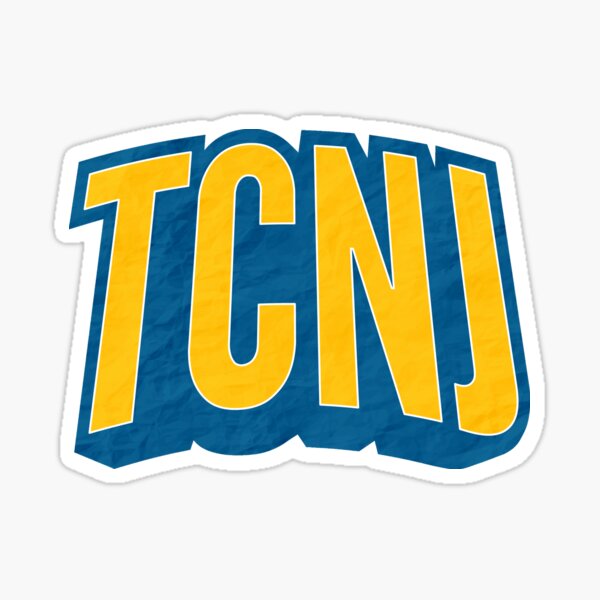 "TCNJ Blue and Gold Arch Sports Paper Edit" Sticker for Sale by ...