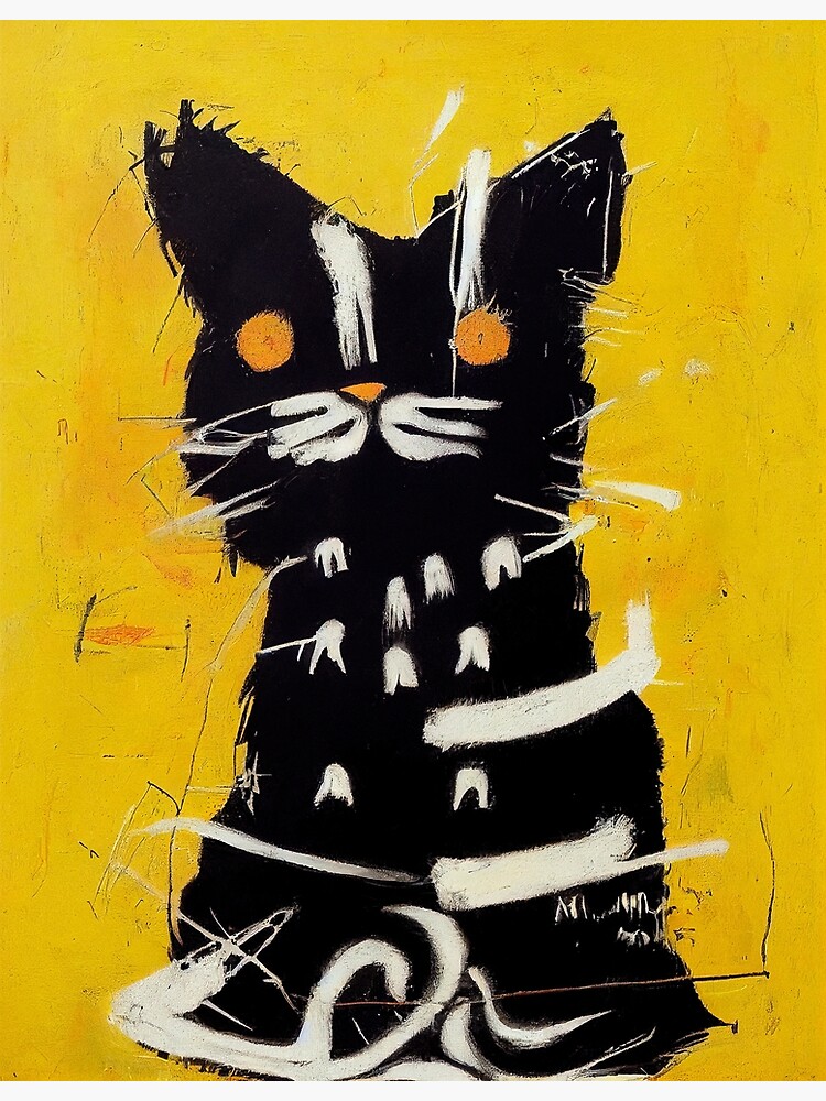 "Cutest American Curl Cat #49. Pop-art poster" Greeting Card for Sale ...