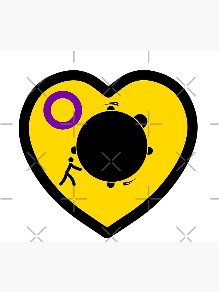 "Inflation Graphic Heart LGBTQIA+ Intersex Pride" Poster for Sale by ...