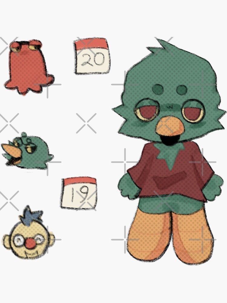 "Duck guy Don't hug me im scared" Sticker for Sale by Stinkymuffins ...